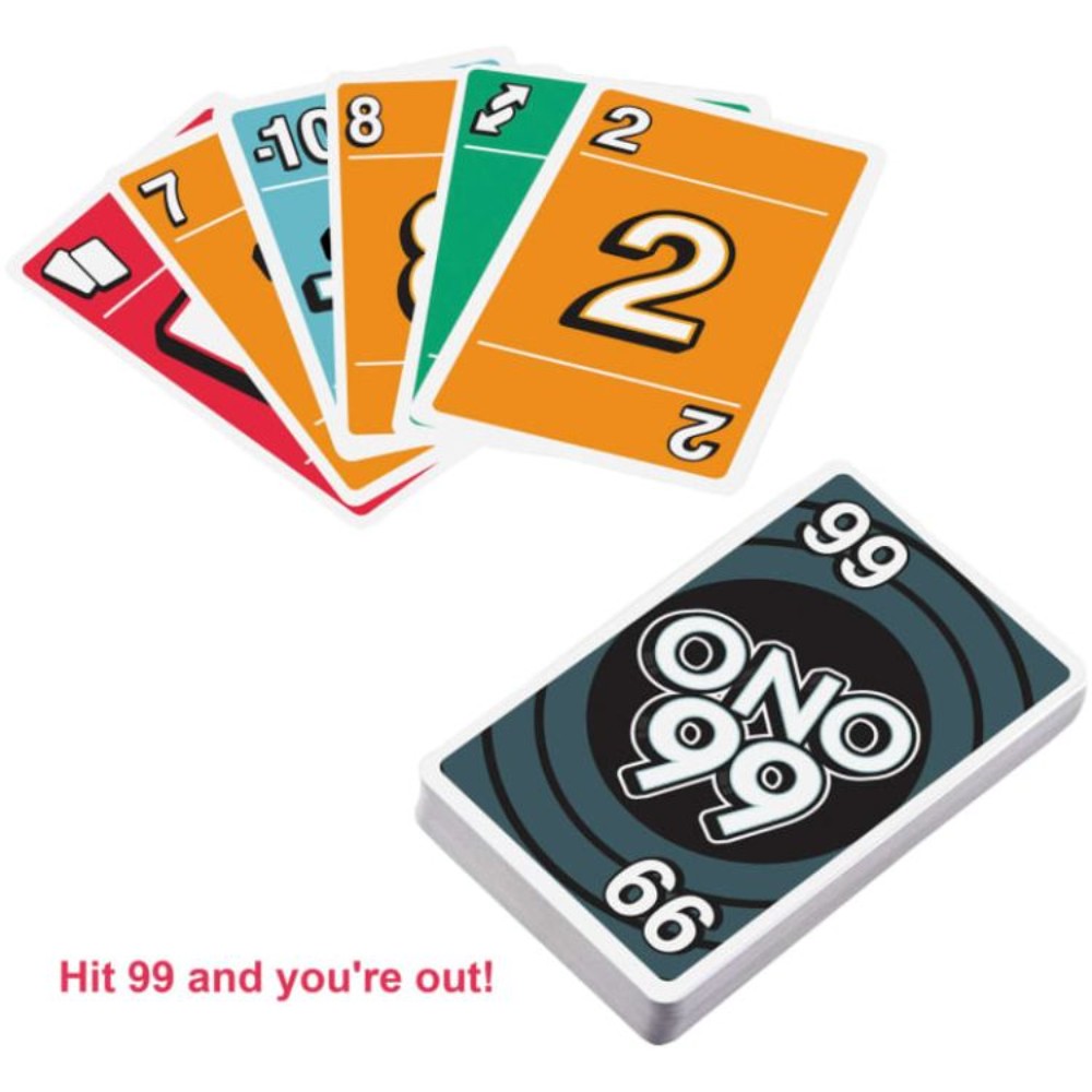 MATTEL UNO O'NO 99 CARD GAME