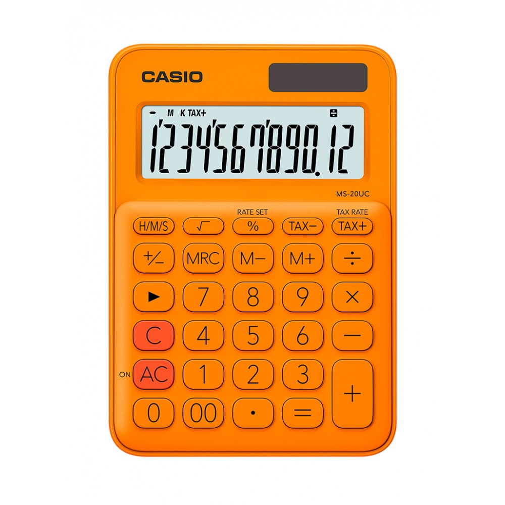 CASIO CALCULATOR MS-20UC-RG, ORANGE
