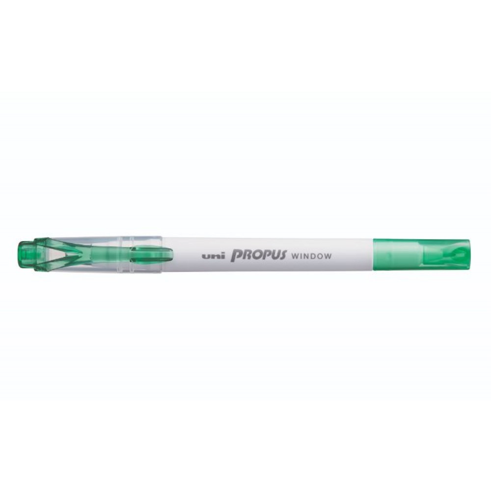 UNI PROPUS PUS-103T WINDOW HIGHLIGHTER DUAL TIP SMOKE GREEN