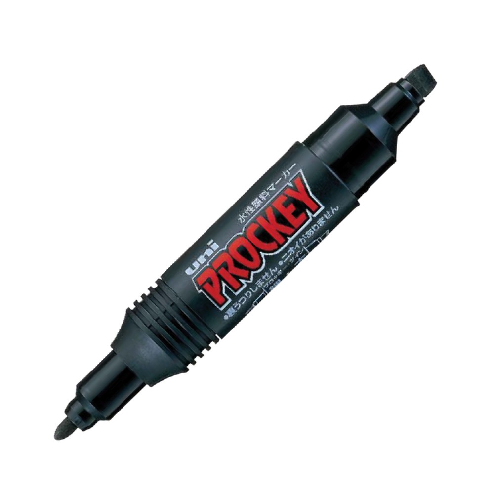 UNI PROCKEY TWIN HEAD PERMANENT MARKER PM150TR BLACK