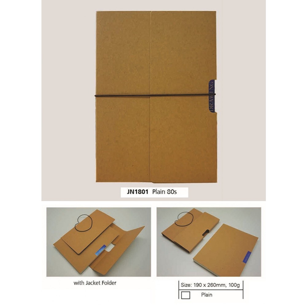 ECOMAZ Journal Craft 18K Plain 80 sheets 100g paper