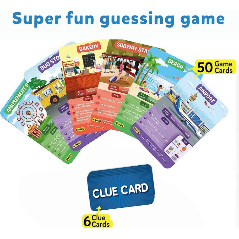 GUESS IN 10 FUN LEARNING CARD GAME ALL AROUND THE TOWN