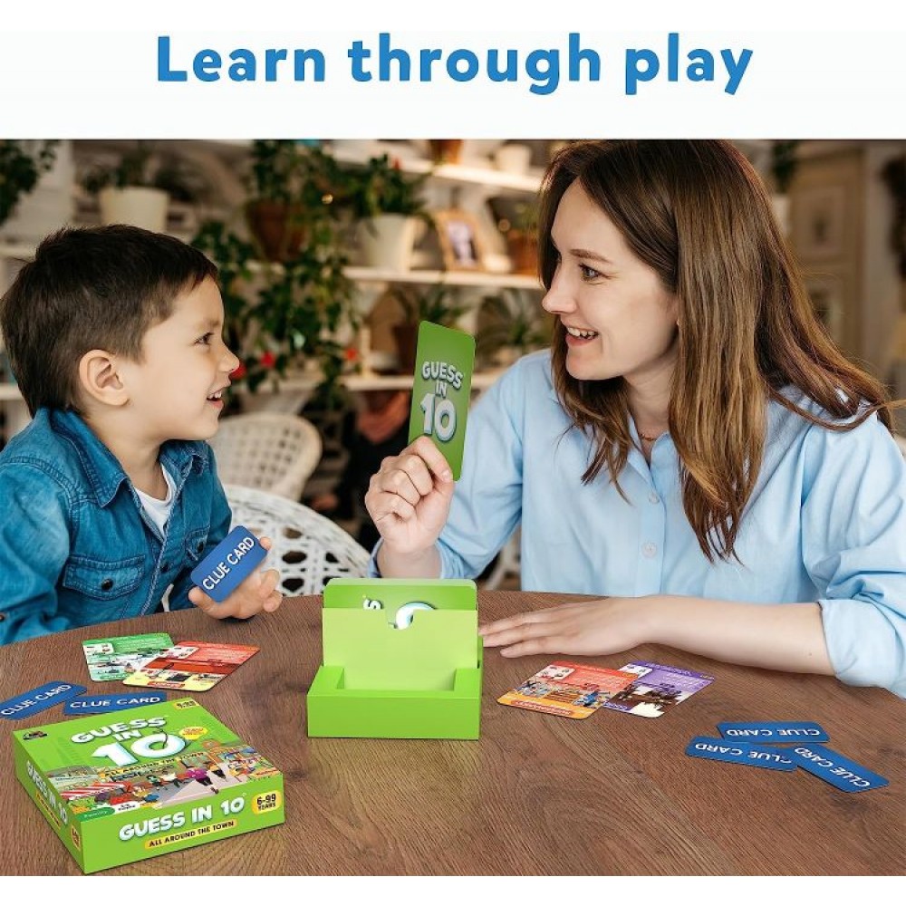 GUESS IN 10 FUN LEARNING CARD GAME ALL AROUND THE TOWN