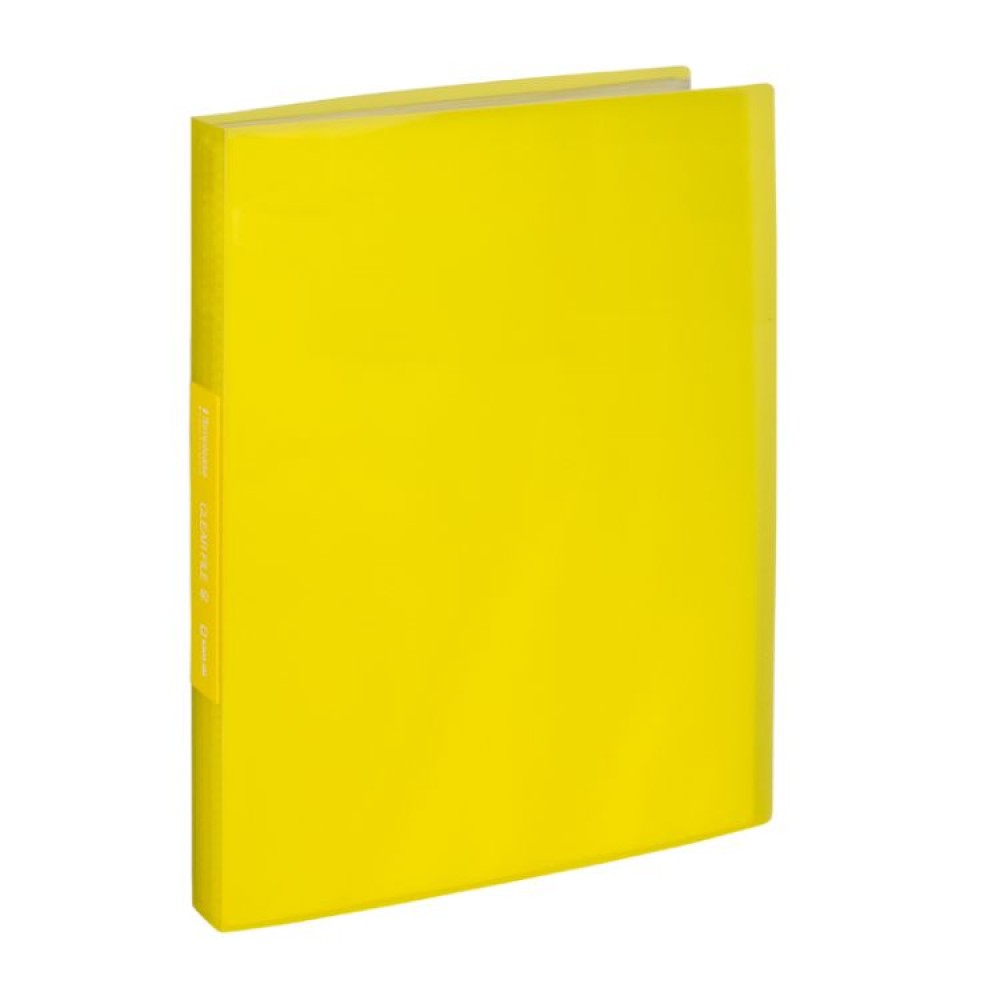 KING JIM SIMPLEASE CLEAR FILE 186 A4 40 POCKETS-YELLOW