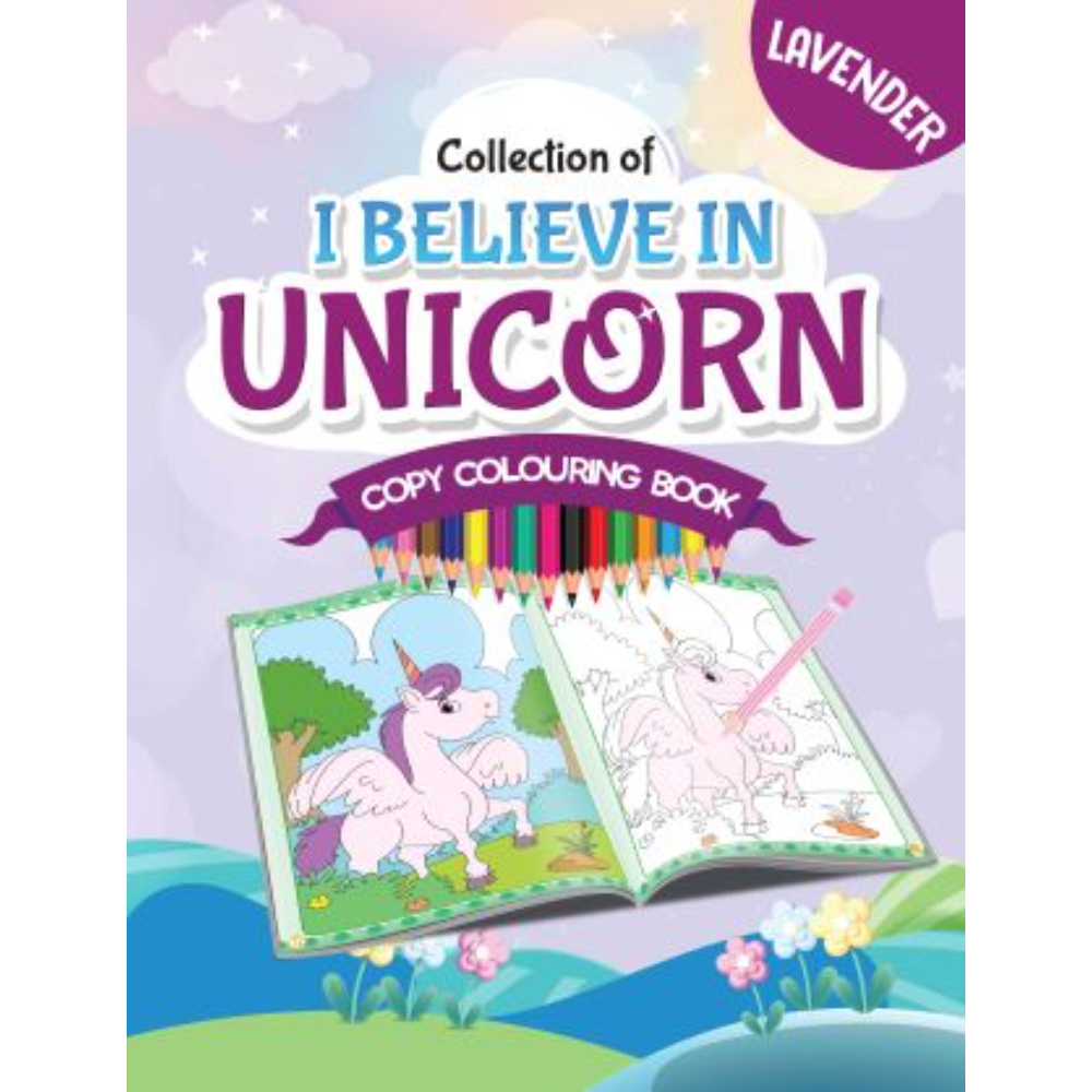 UNICORN COPY COLOURING LAVENDER