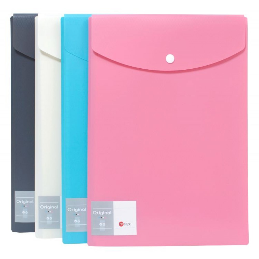 POP BAZIC ORIGINAL SERIES 2 POCKETS POPPER FOLDER A4 -GREY