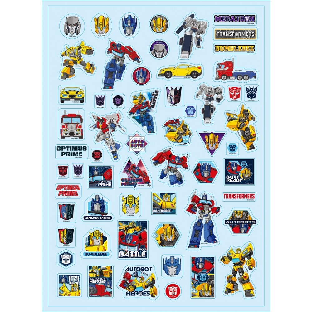 TRANSFORMERS COLOURING BOOK SET (WITH PUFFY STICKER & COLOUR PENCIL)