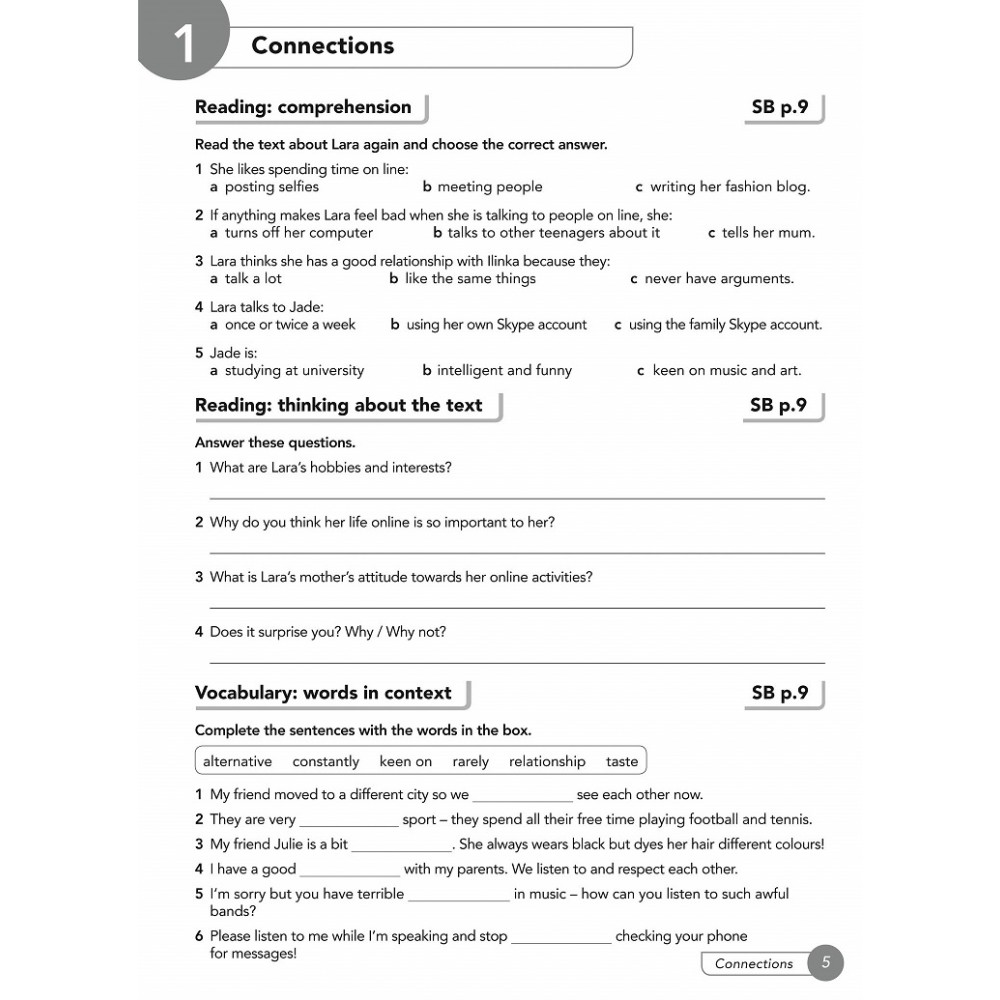 Stage 9 Lower Secondary English as a Second Language Workbook