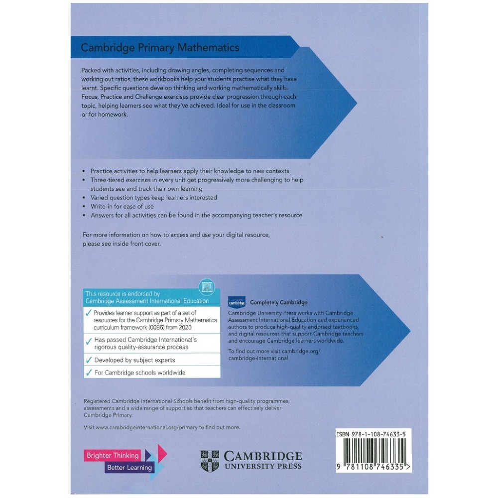 Cambridge Primary Mathematics Workbook 6 with Digital Access