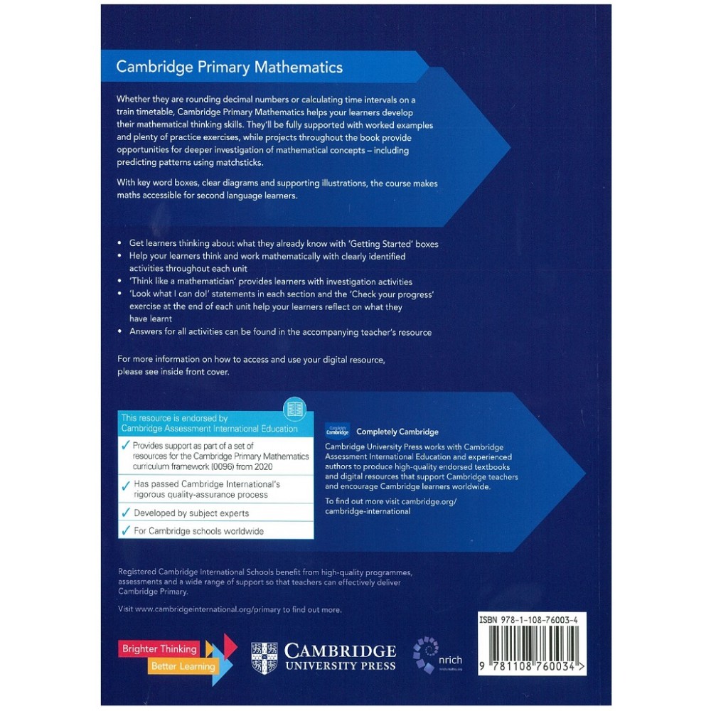 Cambridge Primary Mathematics Learner's Book 5 with Digital Access
