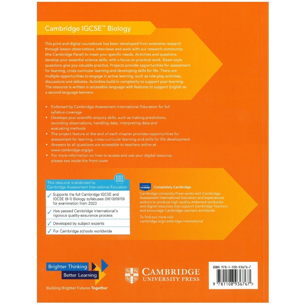 Cambridge IGCSE™ Biology Coursebook with Digital Access (2 years)