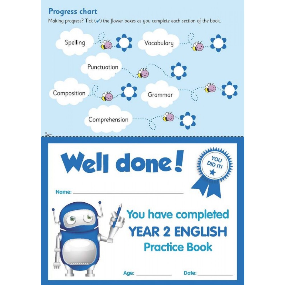 KS1 Year 2 National Curriculum English Practice Book for Ages 6 - 7