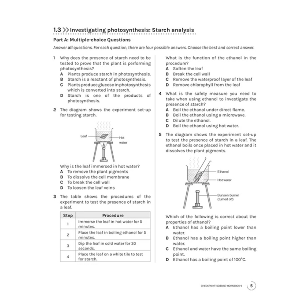 Year 9 Cambridge Lower Secondary Checkpoint Science Workbook