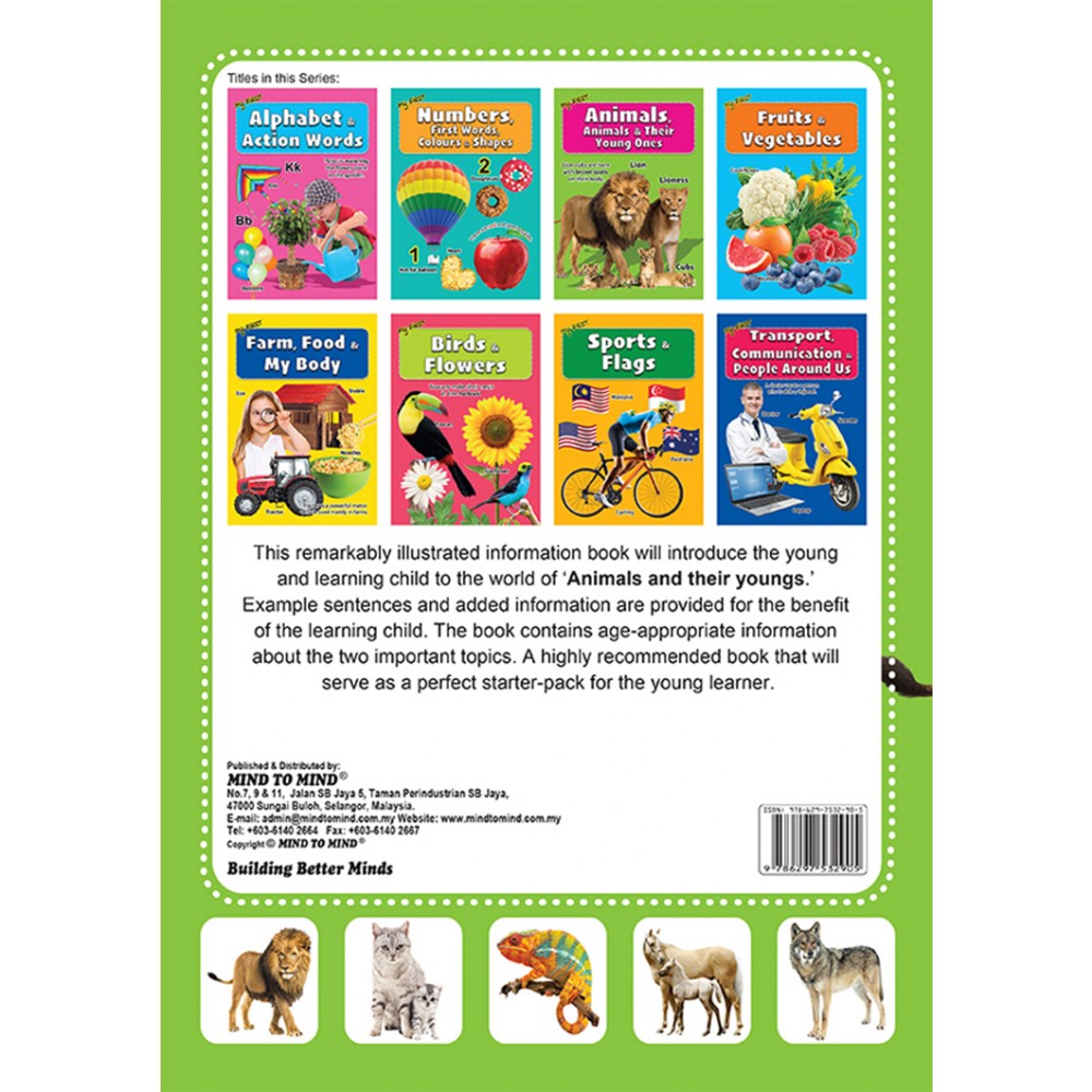 MY FIRST ANIMALS,ANIMALS & THEIR YOUNG ONES