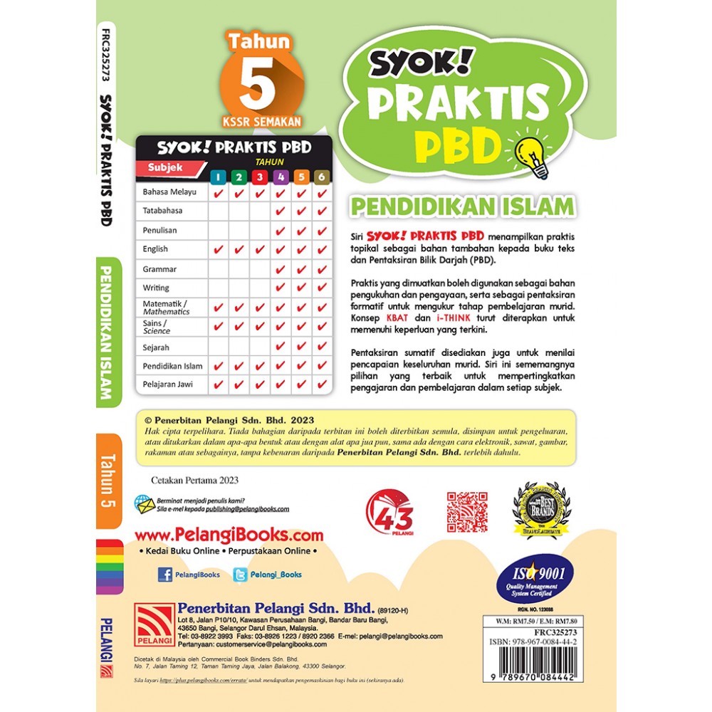 TAHUN 5 SYOK! PRAKTIS PBD PENDIDIKAN ISLAM