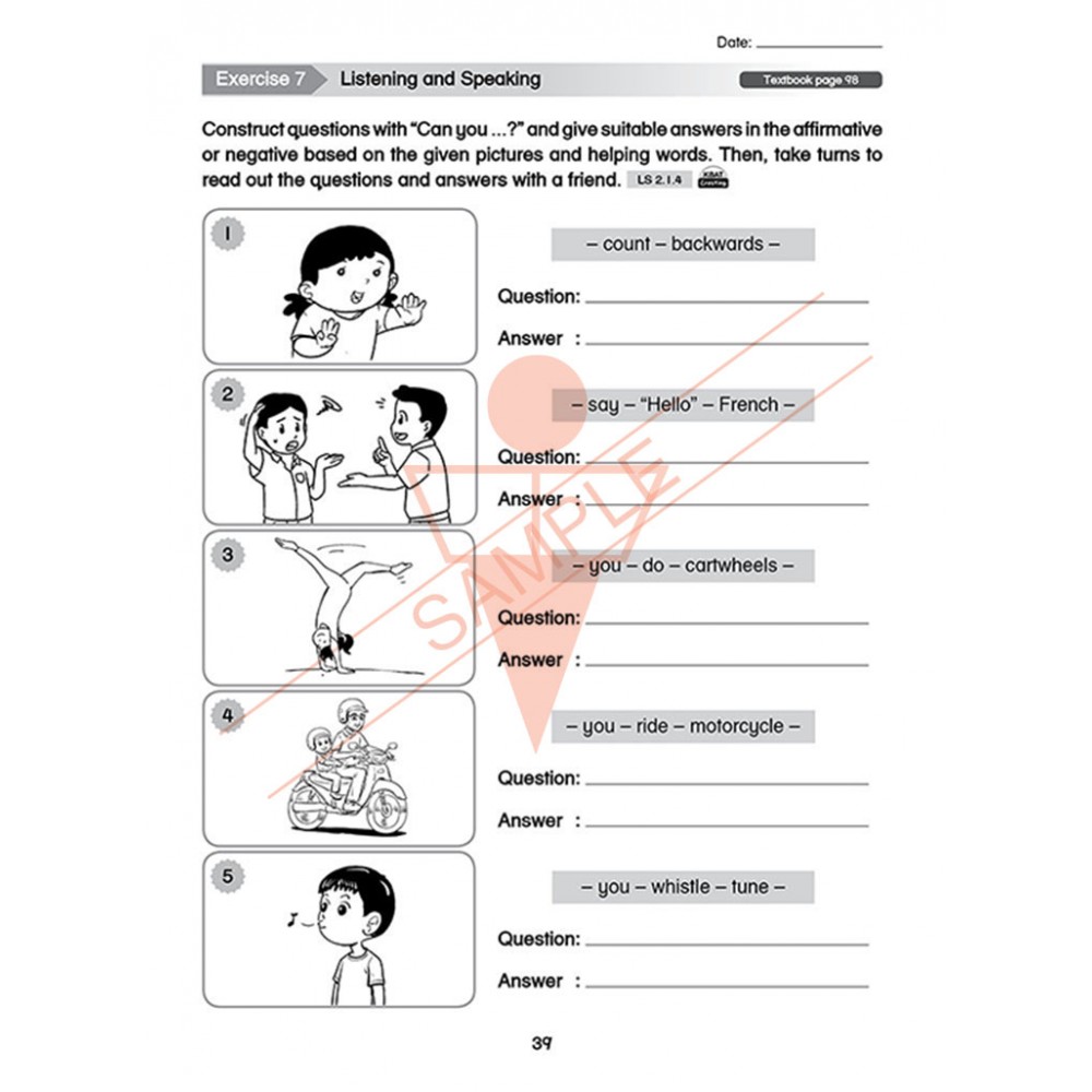 Tahun 2 Buku Latihan English
