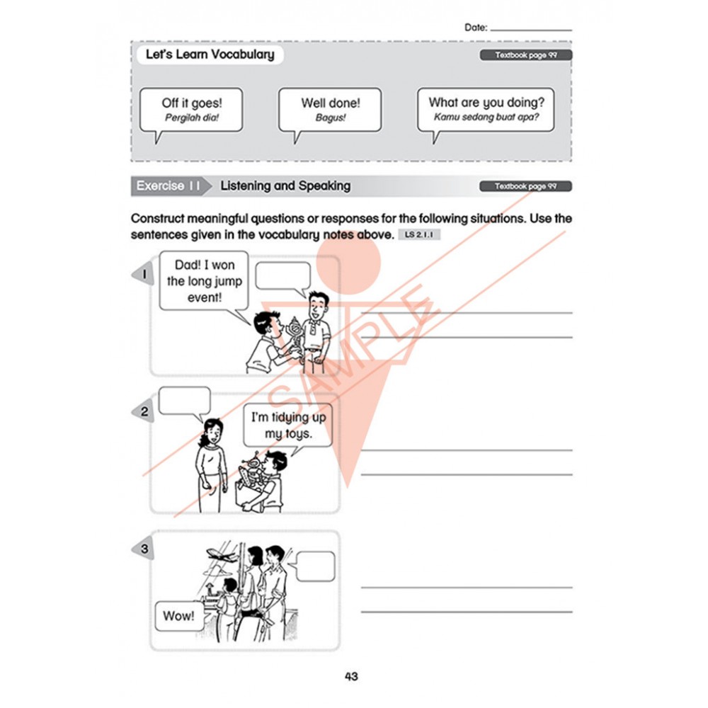 Tahun 2 Buku Latihan English