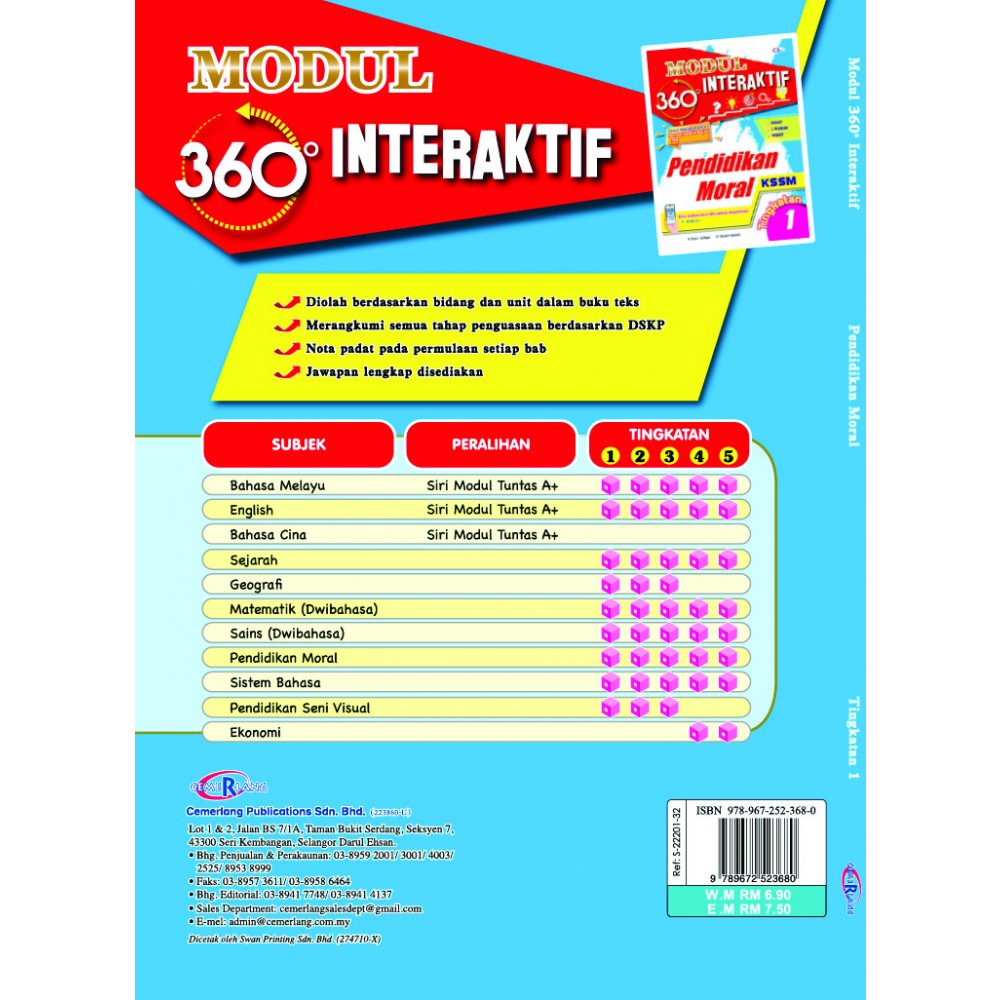 Tingkatan 1 Modul 360 Interaktif Pendidikan Moral
