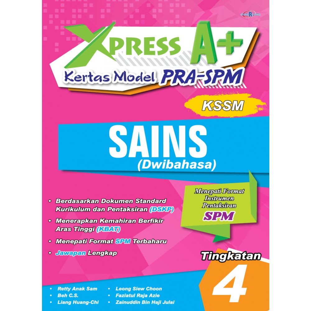 Tingkatan 4 Xpress A Kertas Model Pra Spm Sains Dwibahasa