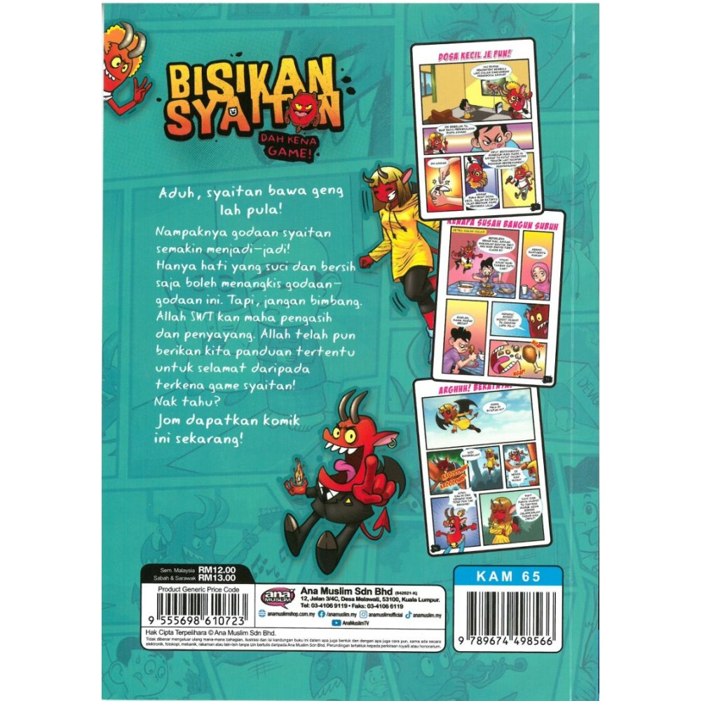 SIRI KOMIK ANA MUSLIM 65 : BISIKAN SYAITAN - DAH KENA GAME