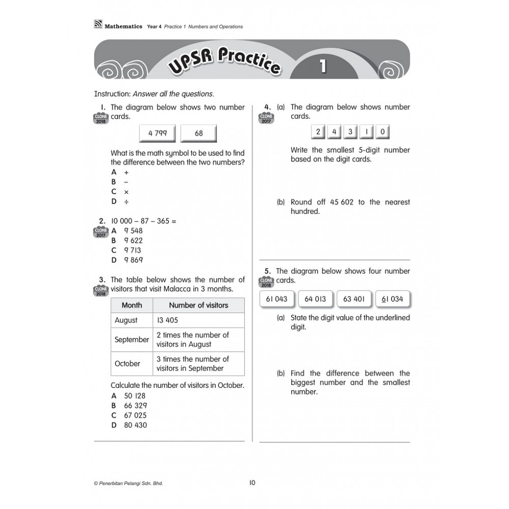 四年级预备,起!数学 - SJKC Primary 4 - Primary SJK - Revision Books