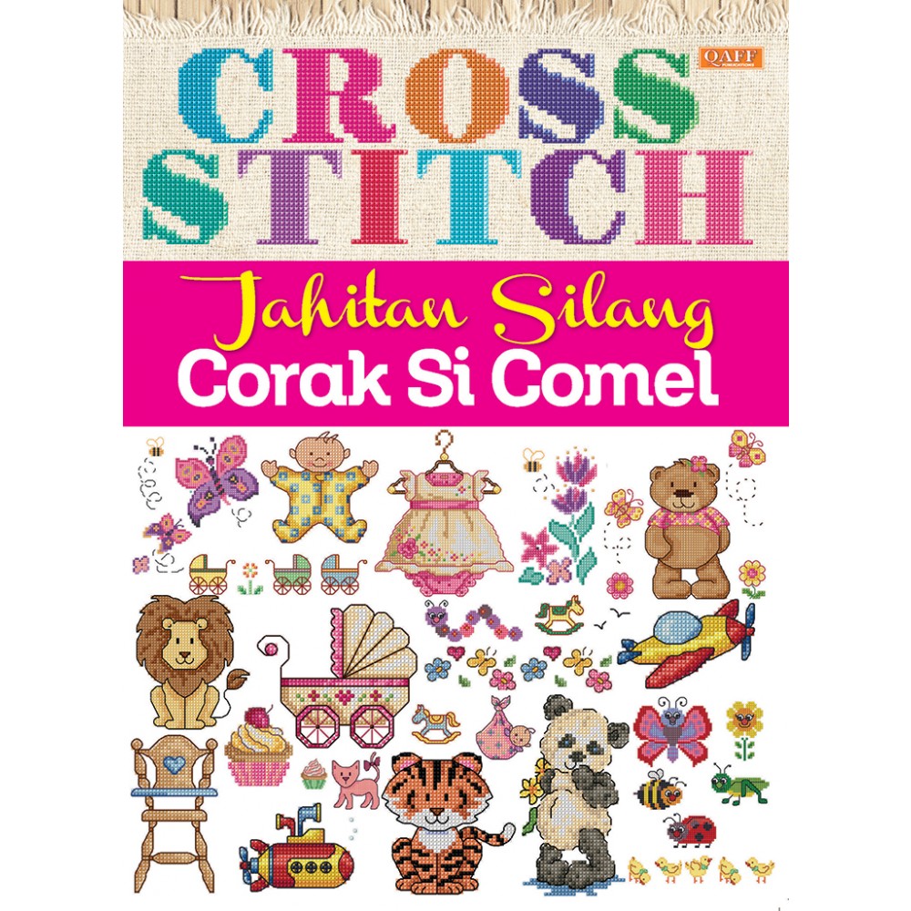 CROSS STITCH, JAHITAN SILANG CORAK SI COMEL