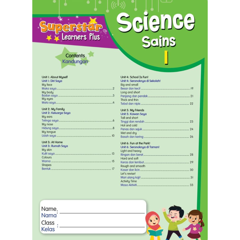 SUPERSTAR LEARNERS PLUS-SCIENCE/SAINS 1 (DWIBAHASA)